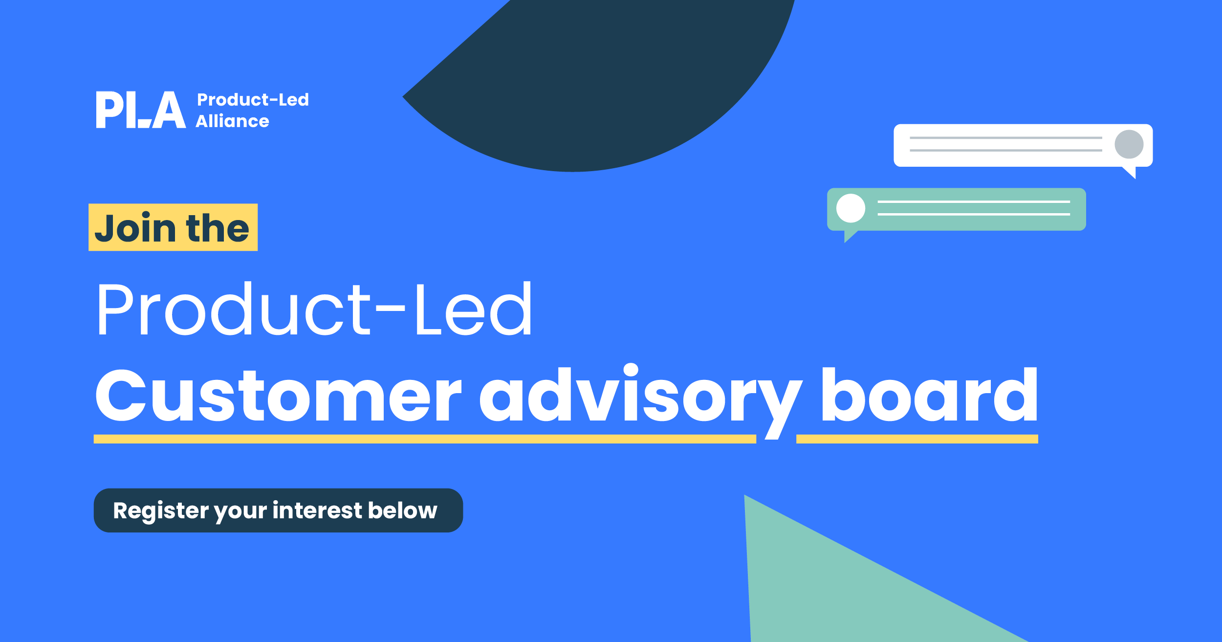 Product Led Alliance Customer Advisory Board